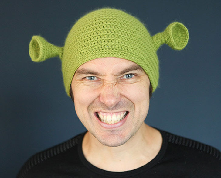 Crocheted Ogre Family Shrek Hats Awesome Stuff 365 Crocheted Ogre Family Shrek Hats Awesome Stuff 365