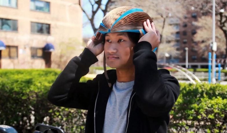Eco Helmet: Folding Recyclable Helmet - Awesome Stuff 365