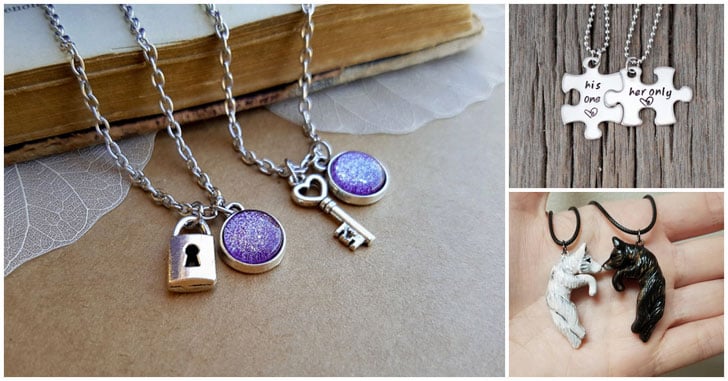 58 Cute Necklaces For Couples - Unique His and Hers Matching Necklace