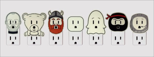 Glow-In-The-Dark Outlet Decals