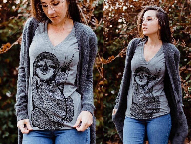 33 Greatest Sloth T-Shirts You Can Buy For Men And Women