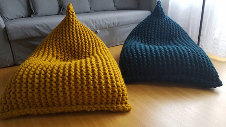 Chunky Merino Wool Kids Bean Bags