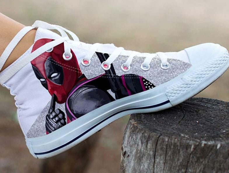 Custom Converse Deadpool Sneakers