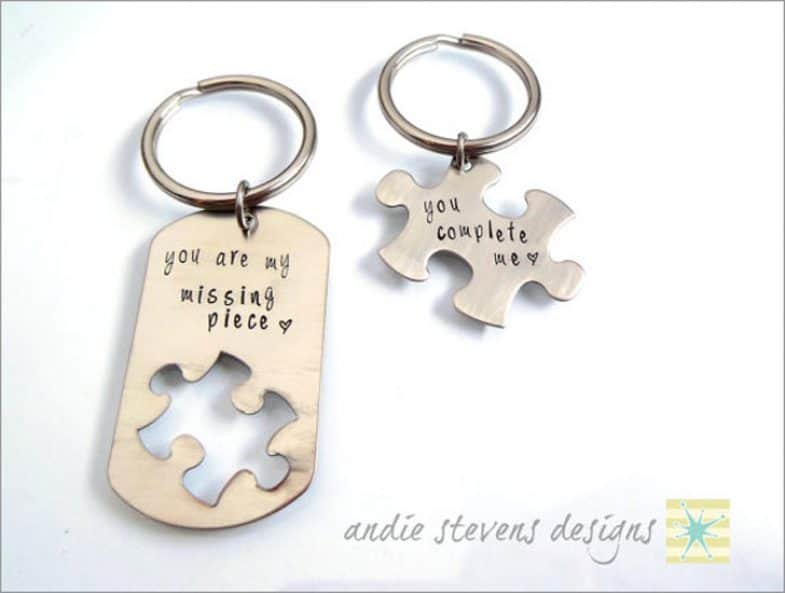 34 Matching Couples Keychains for Him and Her