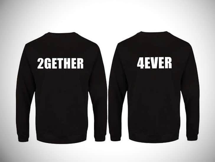 27 Matching Couples Sweatshirts For Couples in Love!