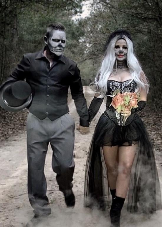 25 Creepy Bride and Groom Halloween Costumes