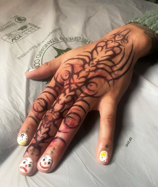 25 Futuristic Cyber Sigilism Tattoos Design Ideas