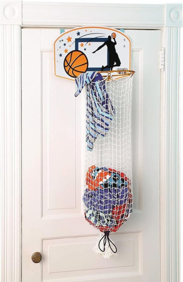 Make Laundry Time a Slam Dunk with the Hanging Basketball Laundry Hamper
