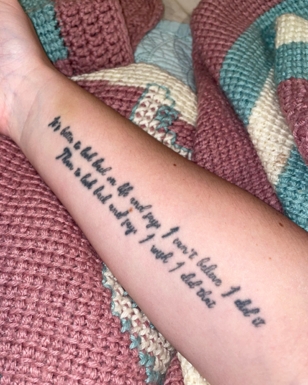 Top and Inspirational Words Tattoos to Motivate You Daily